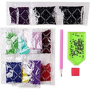 Adult 6-Piece DIY 5D Diamond Painting kit, Complete Diamond Painting, Diamond Painting Art, Wall Decoration, Butterfly (12x16inches)