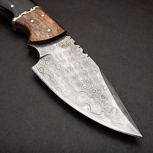 Forseti Steel Quanah Damascus Steel Hunting Knife