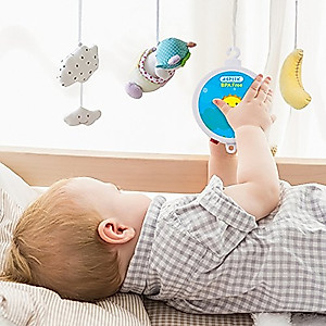 Baby Musical Mobile, AGPtek Battery-Operated Baby Bedding Rotary Music Box Plays Twelve Tunes