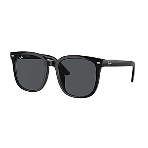 Ray-Ban RB4401D Square Sunglasses, Black/Dark Grey, 57 mm