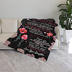TURMTF Mother Day Birthday Gifts for Mom, Gifts for Mom from Daughter, for Mother Soft Throw Mom Blanket (Size 55"x70")