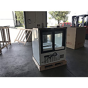 Deli Case Meat/Seafood Display Showcase Commercial Refrigerator 36" Width Cooler Case for Restaurant display for merchandiser Stainless Steel Curved Glass DC-92