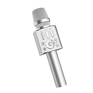 Gigastone] Bluetooth V5.0 Karaoke Microphone Wireless Portable Handheld, Speaker 10W, Voice Change, USB Driver & 3.5mm Jack, Home Party for iOS Android PC All Smartphone