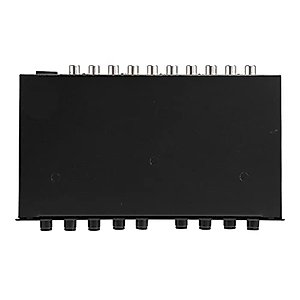 SIGRID 5-Band Car Audio Equalizer, Adjustable 5 Bands EQ Car Amplifier Graphic Equalizer with CD/AUX Input Select Switch,Black