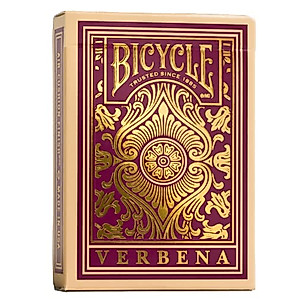 Bicycle Verbena Floral Premium Playing Cards, Gold Foil, 1 Deck