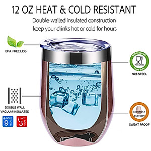 momocici Now Hotter by One Degree 12 OZ Wine Tumbler.Graduation Gifts. Gift for College and High School Graduates.College Grad Masters Degree Gifts for Men Women Mug(Rose Gold)