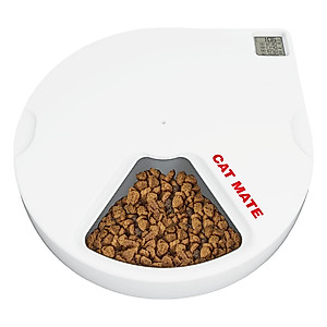 Cat Mate C500 - 5 Meal Digital Automatic Feeder with Ice Packs for Cats and Small Dogs