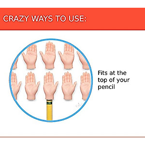 5pcs Finger Hands Puppet & 5pcs Mini Finger Hand Puppet for Finger Hand Puppets| Soft Vinyl Little Finger Puppet Party Favors Novelty Gag Toys Practical JokeToy | Assorted Tones (Black, Tan or White)