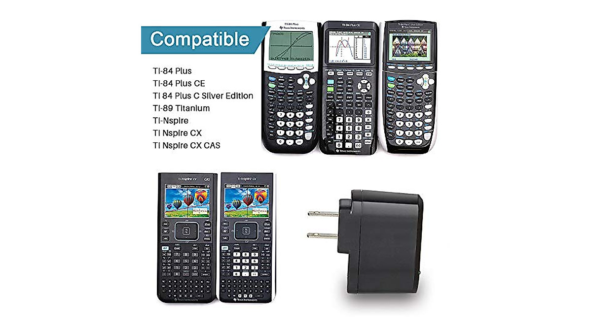 UL Listed AC Power Charger for Texas Instruments TI Calculators