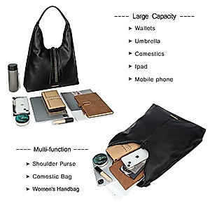 Montana West Hobo Bags for Women Designer Top Handle Purses Ladies PU Leather Shoulder Handbag MWC-071BK