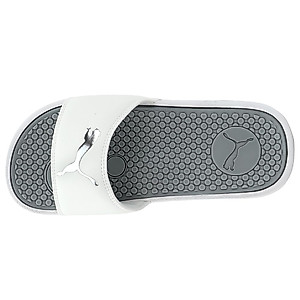 PUMA Womens Cool Cat Sport Slide Sandals Sandals Casual - White - Size 5 B