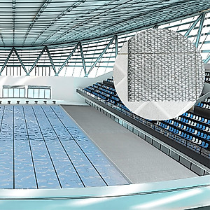 jxgzyy Commercial Drainage Mat PVC Non Slip Wet Area Commercial Floor Mat 3x16.4 Ft 0.22'' Thick Pool Drain Floor Mat Door Mat Roll for Restaurant Bars Bathroom Patio Outdoor Indoor Rug (Grey)