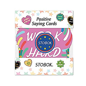 STOBOK 24PCS Confetti Positive Sayings Accents,9 inches x 9 inches Removable Back to School Sign Stickers with Adhesive Tape for Classroom,Kids Home Encouragement Decoration