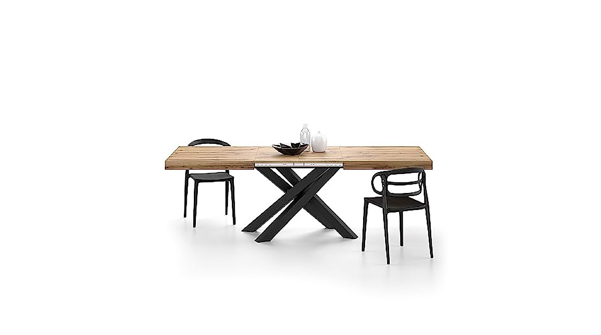 Mobili Fiver Emma Extendable Dining Table - Rustic Oak