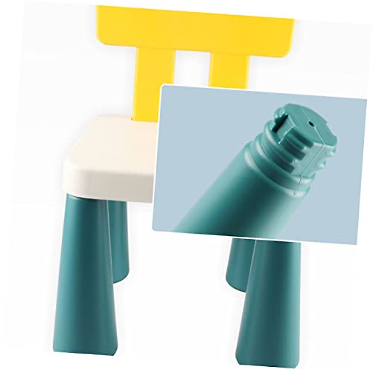 Veemoon Plastic Chairs 1pcs 's Assembled Educational Building Blocks Small Stool Plastic Chair Stool Educational Building Blocks Chair Chair Multifunction Stool Set Puzzle Kidcraft Playset