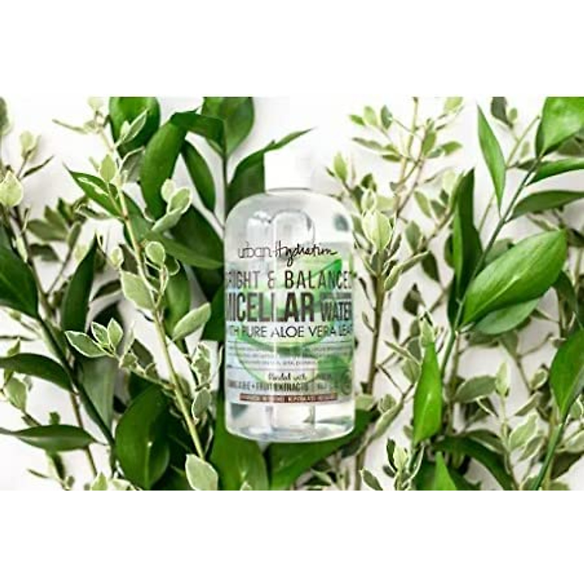 Urban Hydration Aloe Vera Leaf Micellar Water | Natural Cleanser and Moisturizer, Paraben and Sulfate Free, Anti-Aging, For All Skin Types | Leaves Skin Feeling Soft and Moisturized, 16.9 Ounce