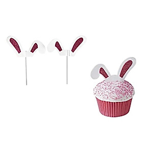 The ULTIMATE Easter Springtime Baking Bundle Set Featuring Pillsbury Funfetti Vanilla Cake Mix, Pillsbury Funfetti Vanilla Frosting with Sprinkles, Bunny and Baby Chick Cupcake Liners and Adorable Bunny Ear Cupcake Toppers. Makes 24 Cupcakes