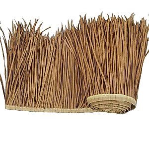 Pealihuy Hut Bar Roof Thatching Straw Roof for Tiki Bar Garden Patio Deck Gazebos Wall House, 10pcs