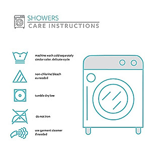 Lush Decor Glitter Ombre Metallic Print Shower Curtain, 72" x 72", Blush & Gray