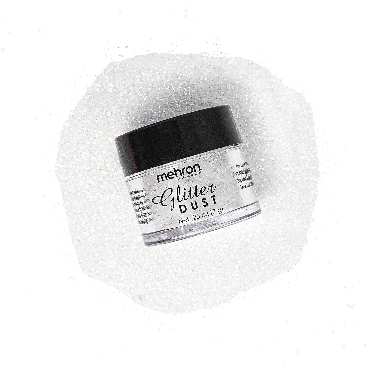 Mehron Makeup GlitterDust (.25 oz) (Opalescent White)