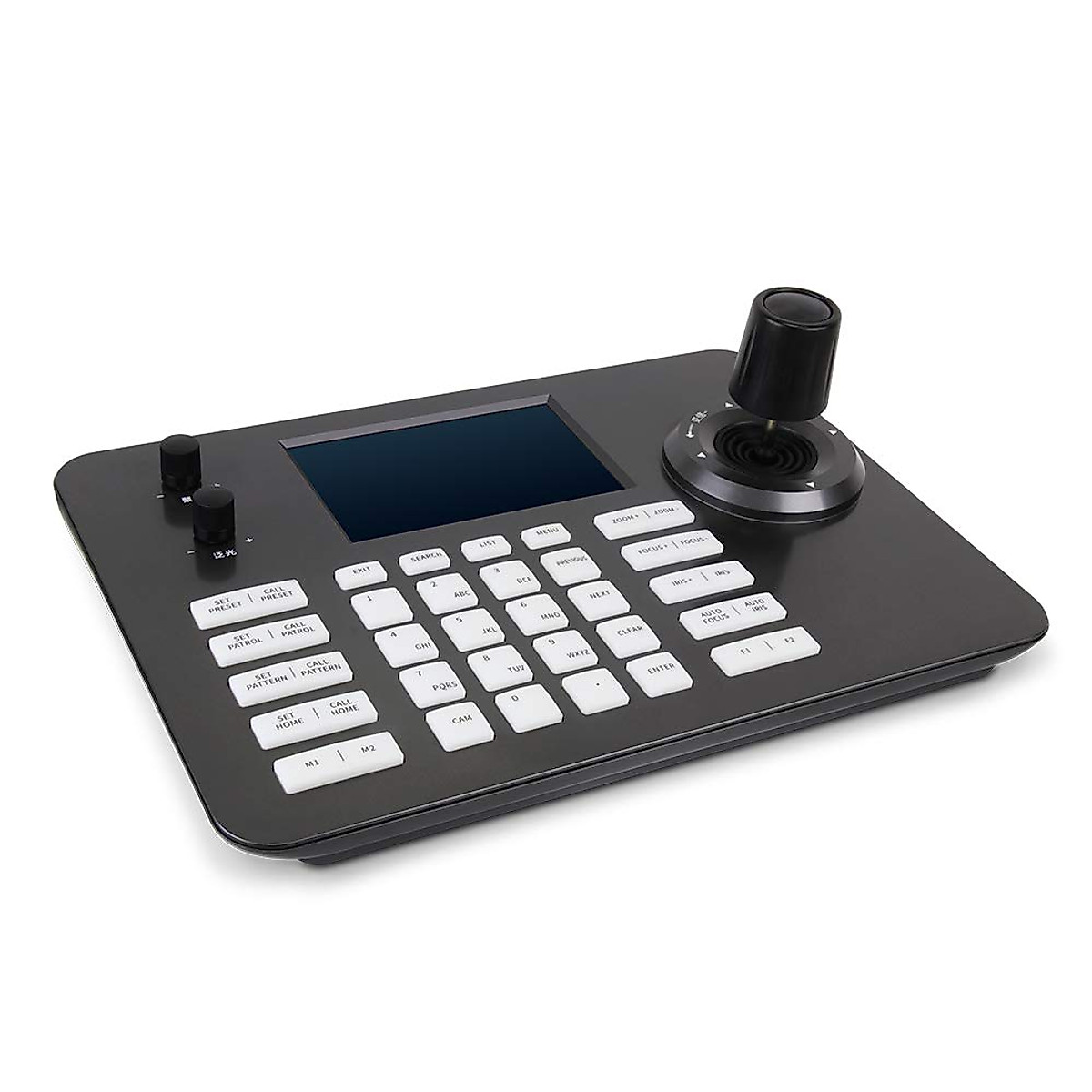 LEFTEK Video Conference PTZ Controller Decoding Series Keyboard with 5 Inch LCD Screen 4D Joystick POE Function Protocol Connection