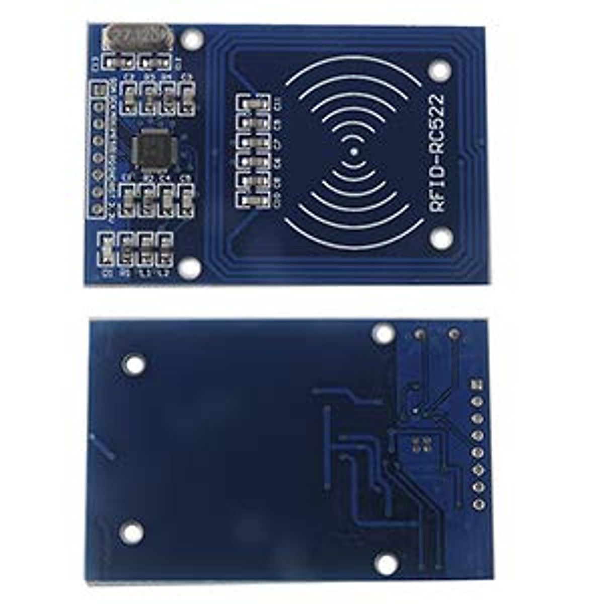 Stemedu RC522 RFID Reader Writer Module RF IC Card Sensor with S50 White Card + Writable Key Ring for Arduino for Raspberry Pi Nano NodeMCU (Pack of 2sets)