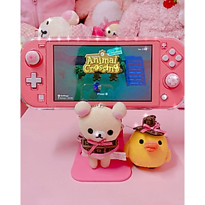 Switch Pink Thumb Grips, Pink Joystick Covers for Switch Lite, Cute Thumb Grip Caps Compatible with Switch Joy Cons - Cherry Blossoms