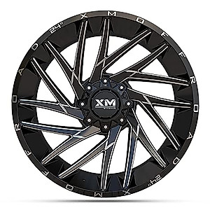 XTREME MUDDER XM-351 24X10-6 5X139.7+5X150 C.B 110 GLOSS BLACK MILLED