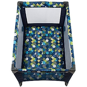 Cosco Funsport Compact Portable Playard, Lightweight, Easy Set up, Foldable Baby Playpen with Carry Bag, Comet