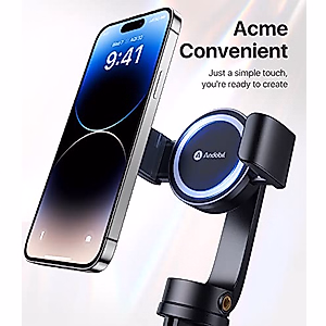 andobil MagStick Selfie Stick Tripod Compatible with MagSafe, [Redefined Phone Tripod] 63.5" Extendable Magnetic Cell Phone Tripod Stand with Wireless Remote, Tripod for iPhone 14 13 12 & All Phones