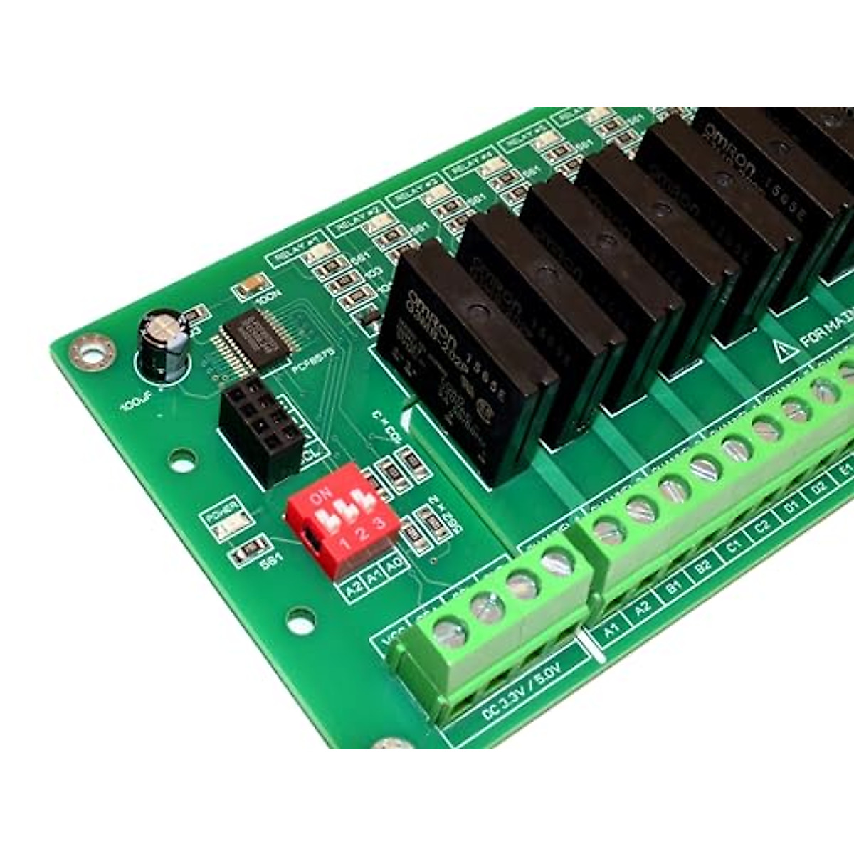 IOT Electronic 16 Channel I2C Solid State Relay Module Compatible for Arduino, Raspberry SSR 110V 240V Maximum Current per Relay – 2A Peak On Board LED Indicator with PCF8575 chip