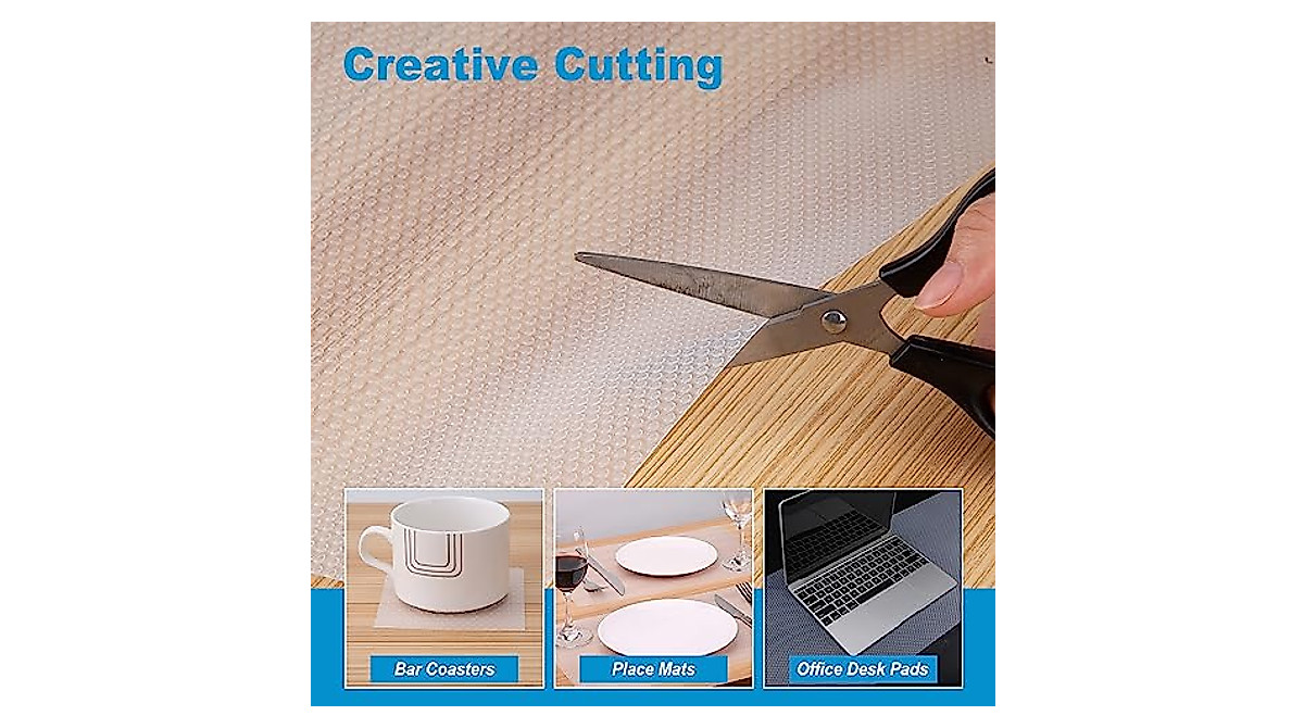 TOROTON Non-Slip Shelf Liners - Durable & Washable