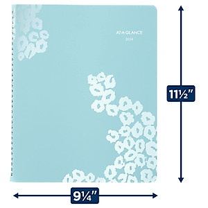 AT-A-GLANCE 2024 Weekly & Monthly Planner, 8-1/2" x 11", Large, Wild Washes (523-905-24)