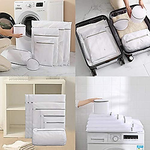 Habychoi Mesh Laundry Bag - 9pcs Premium Zippered Fine Mesh Clothing Washing Bag, Delicates Travel Storage Organize Bag, Clothing Protective Bags for Laundry Lingerie, Sweater, Dress, Blouse, Pants