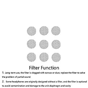 Earbuds Filters Earphone Filter Mesh Compatible for Raycon E55 E25,Skullcandy Indy,Sennheiser ie800 IE40 PRO,Bang & Olufsen Beoplay h5 E8,Samsung Gear IconX,Sony wI-C400,JBL T280A 4mm Silver