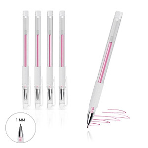 Eyebrow Marker Pen Pink Microblading Eyebrow Mapping Pen Brow Lip Permanent Makeup Position Mapping Mark Tools (2pcs White)