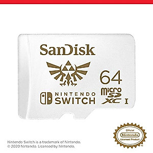 SanDisk 64GB microSDXC Card Licensed for Nintendo-Switch - SDSQXAT-064G-GNCZN