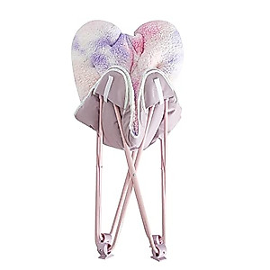 GaBlok Super Soft Printed Butterfly Folding Chair for Bedroom Living Room (Color : Pink)