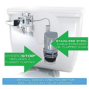 Danco FLT231T Alternative Toilet Tank Flapper Replacement, No Size, Black