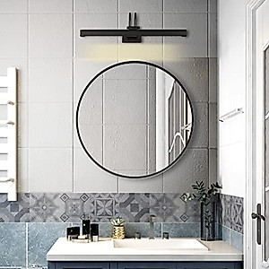 Wenhuiyang Round Mirror 20 Inch, Large Round Mirror Black Frame, Circle Mirror 20 Inch, Circular Wall Mirrors for Dining Room, Living Room, Bathroom, Entryway.