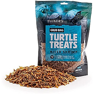Fluker's Grub Bag Turtle Treat - River Shrimp 6oz - Includes Attached DBDPet Pro-Tip Guide