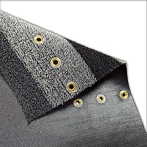 ShadePro RV Step Cover - Single (Black) - Adjustable Wrap Around Stair Rug Covers for RVs, Campers, and Trailers - 24 Inches - Trim to The Perfect Size - Fits Straight or Curved RV Steps