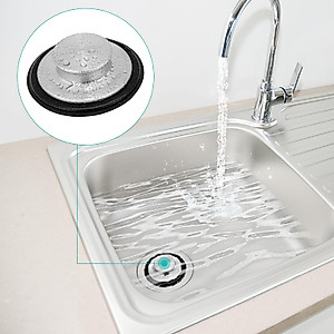 2PCS Kitchen Sink Stopper, Garbage Disposal Plug, Professional Stainless Steel Drain Parts, Sink Drain Stopper, Anty Clogging Cover Fits Standard Kitchen Drain Size of 3 1/2 Inch (3.5 Inch) Diameter
