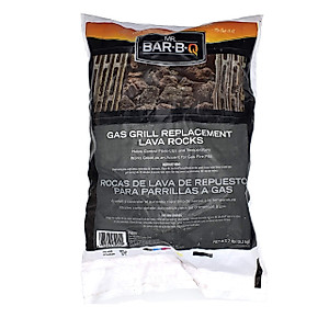 Natural Lava Rocks for Fire Pit | Lava Rocks for Gas Grills Charbroilers | Reduces Flare Ups | Even Heat Distribution | 7 Lb. Bag of Fire Pit Lava Rocks | 2 Pack