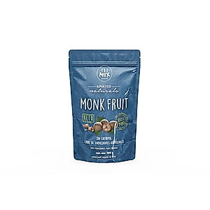 THE MIX SUPERFOODS - MONK FRUIT 100% PURE - Monk Fruit Without erythritol - Suitable for diabetics - 10 times sweeter than sugar - 3.5 oz (100 g)