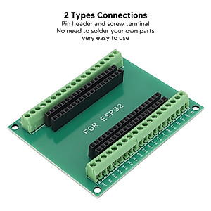 ESP32 Development Board, ESP32 Breakout Board 2 in 1 Dual Core CPU Low Power Consumption Wireless WiFi Bluetooth Double Layer Board