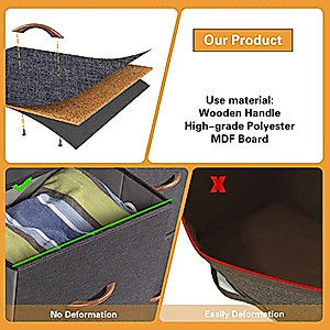 WAYTRIM Dresser for Bedroom with 4 Drawers, Wide Storage Drawer Organizer, Wide Chest of Drawers for Bedroom, Hallway, Entryway, TV Stand with Steel Frame&Wood Tabletop - Dark Indigo