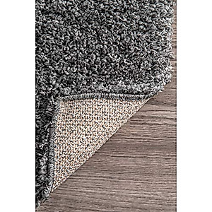 nuLOOM Marleen Contemporary Shag Area Rug, 4' x 6', Grey