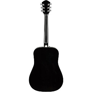 Fender FA-125 Dreadnought Acoustic Guitar - Black Bundle with Hard Case, Tuner, Strap, Strings, Picks, and Austin Bazaar Instructional DVD