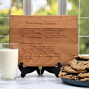 Blue Ridge Mountain Gifts Personalized Laser Engraved Recipe Cutting Board - Wood Cutting Board - Custom Cutting Boards - Great as Wedding Gifts, Mothers Day Gifts, Mother In Law Gifts, Marriage Gifts